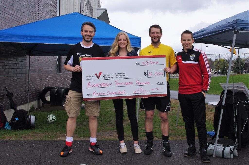 Cheque Presentation – Ottawa Footy Blog